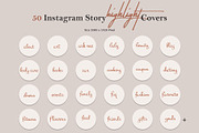 Instagram Highlight Cover Text Icons, a Social Media Template by Amit ...