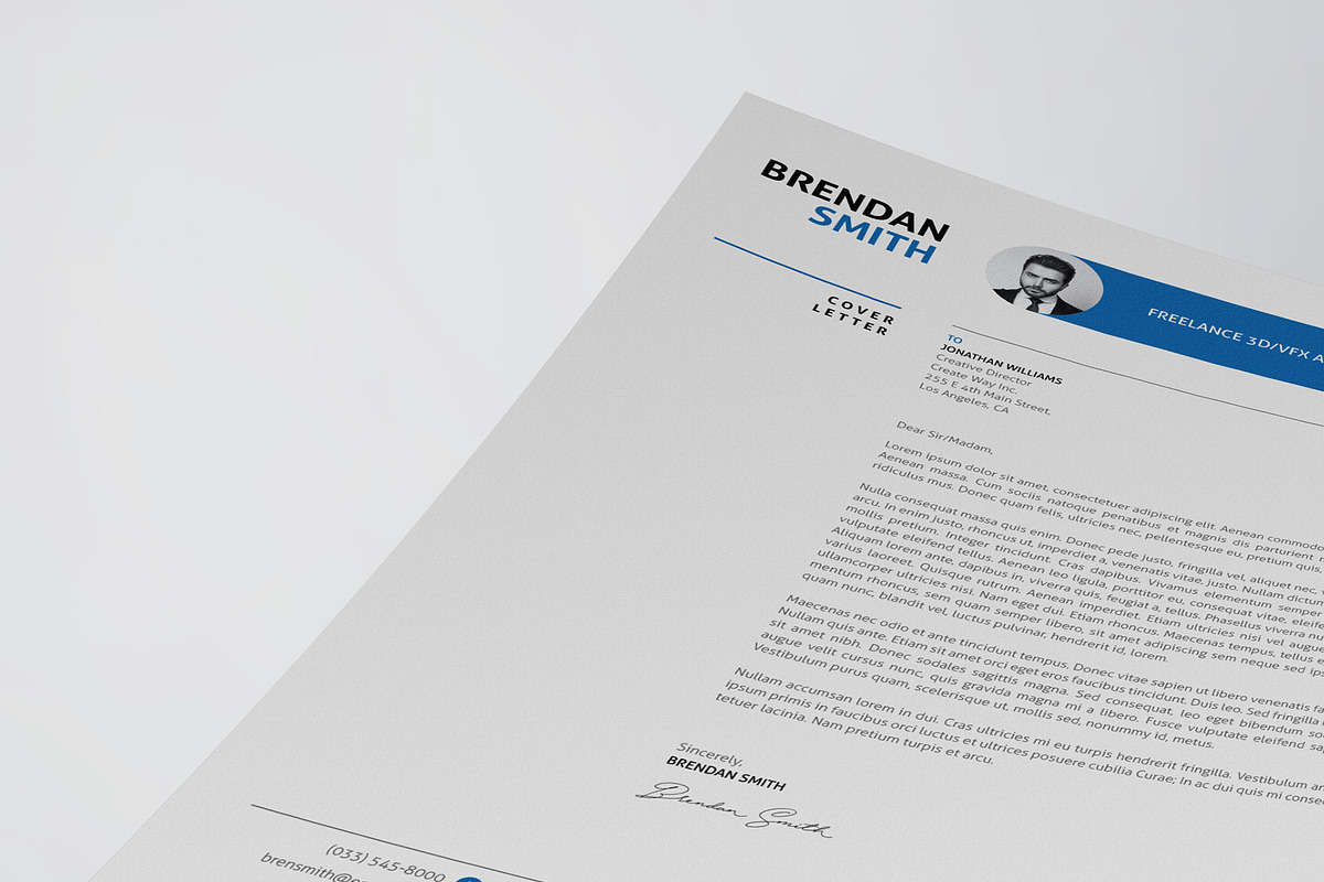 Creative & Modern Resume/CV Template, a Resume Template by HueNestify