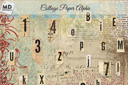 Vintage Script Notes, an Object Graphic by Vintage Style Designs