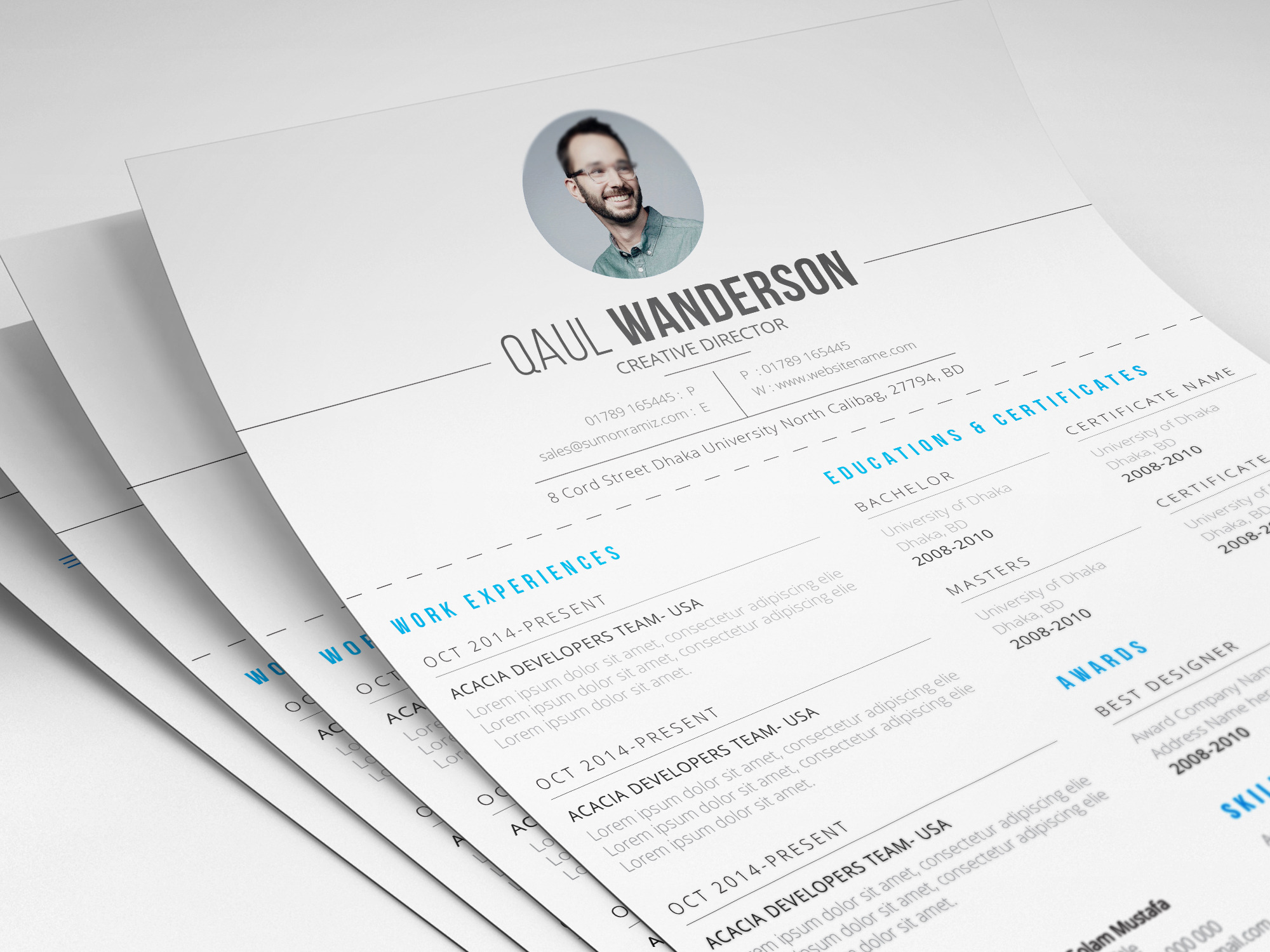 Simple Resume, a Resume Template by DesignGhar