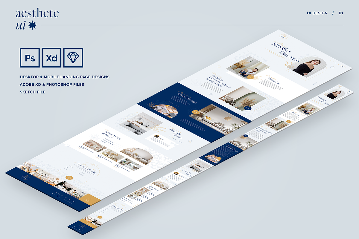 aesthetic website template