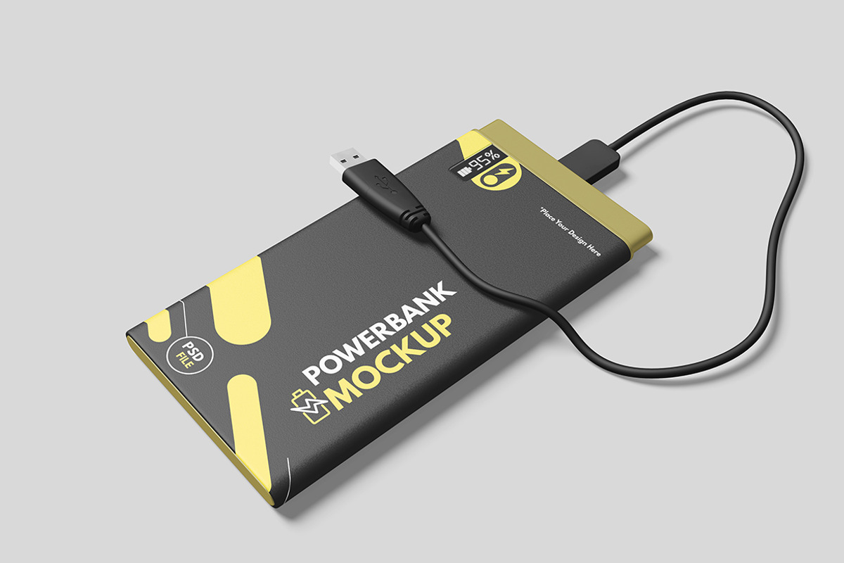 Power Bank Mockup, a Product Mockup by bimockup