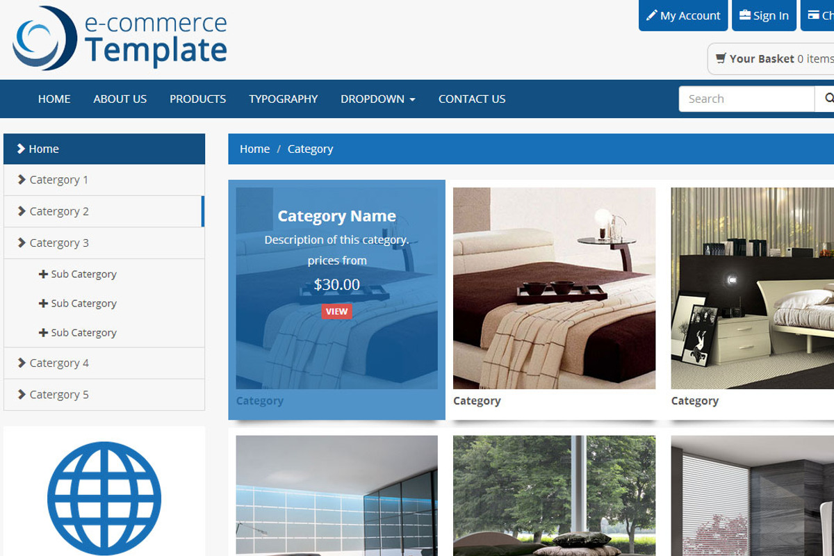 Bootstrap ecommerce template, a Bootstrap Template by harding internet