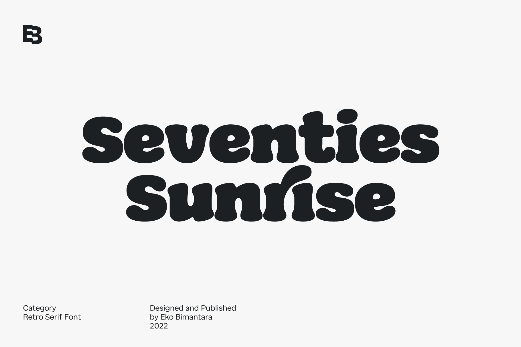 Seventies Sunrise; Retro Fonts, a Font by Eko Bimantara