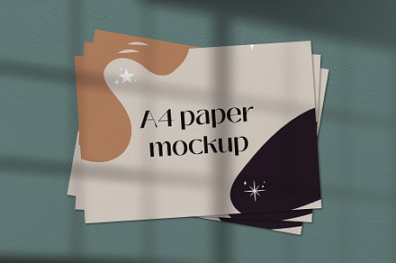 Paper document mockup, an Advertising Mockup by Sigelt