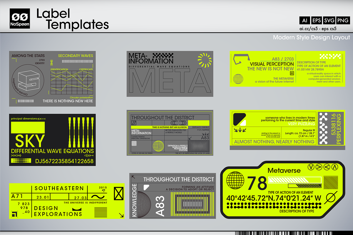 Editable Barcode Labels – AI, EPS, SVG & PNG