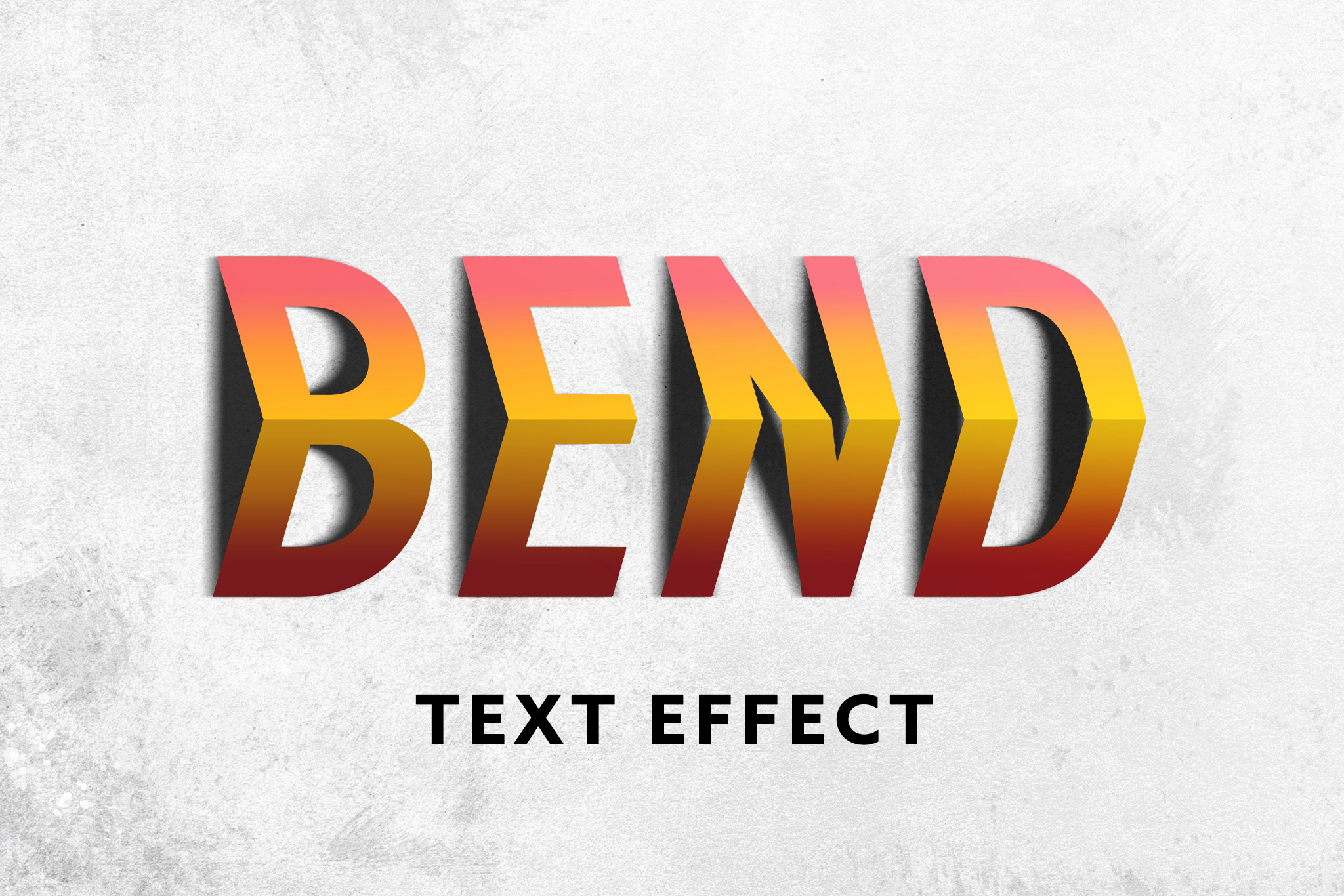 Bend Text Effect | Creative Market