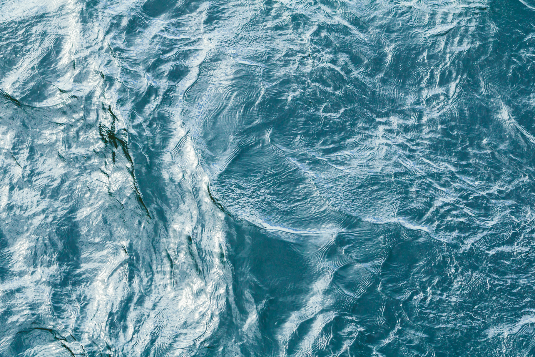 View from above of stormy sea containing water, above, and sea, a ...