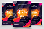 Abstract Memphis Flyer, a Flyer Template by Psd Templates