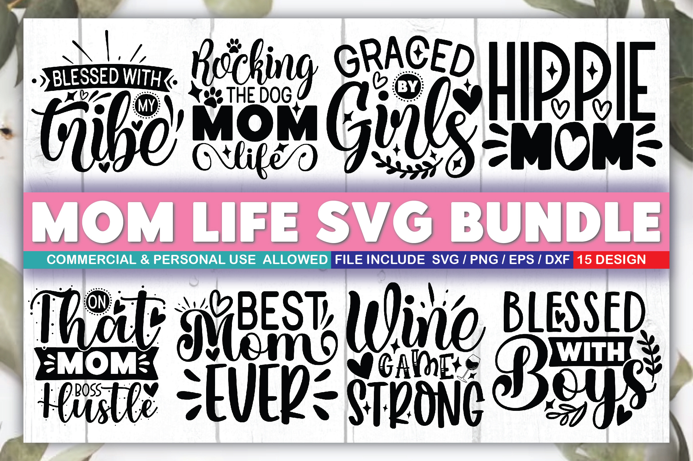 Mom Life SVG Bundle, a Graphic by crafthome
