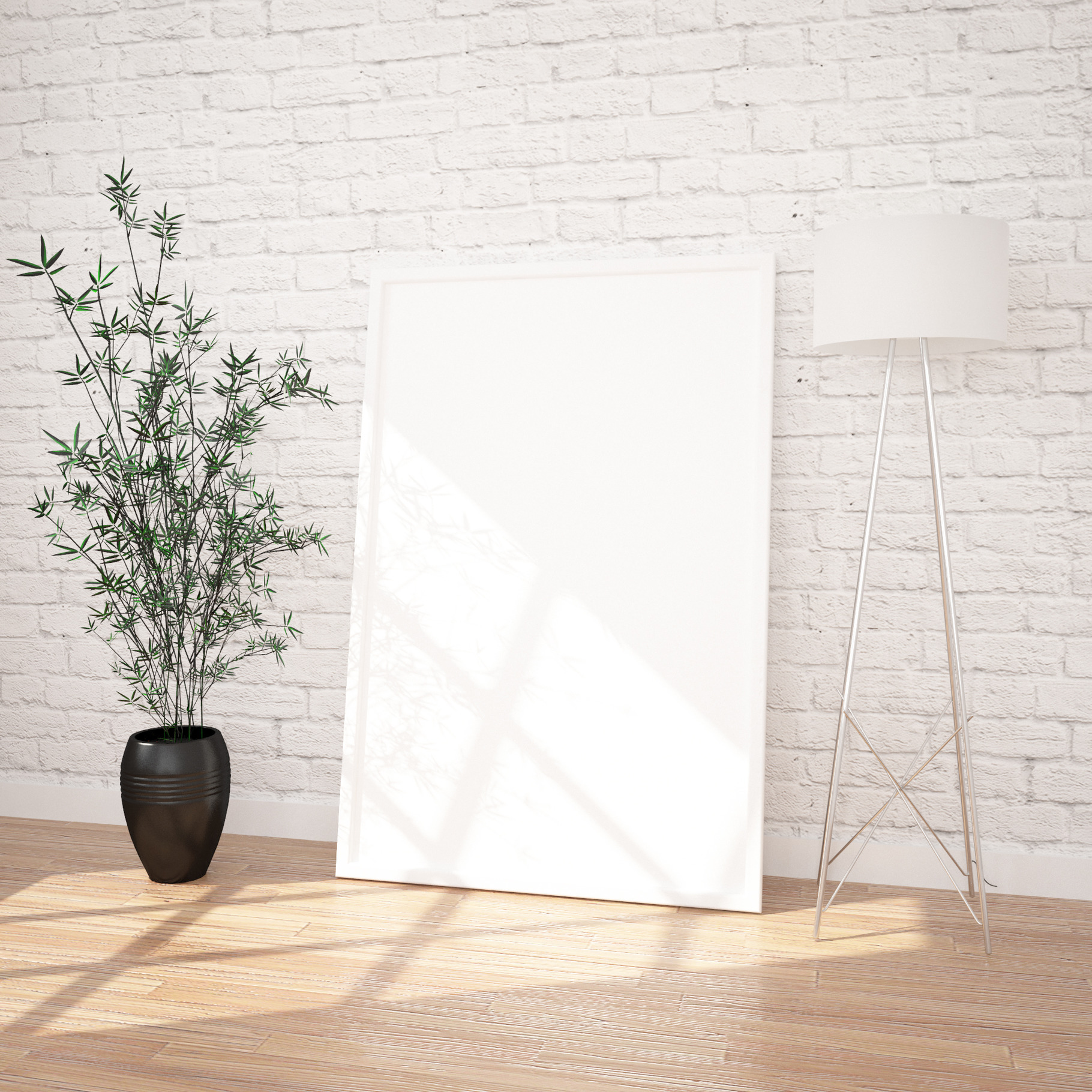 Vertical Poster Mock Up in Interior, an Architecture Photo by PurpleVisions