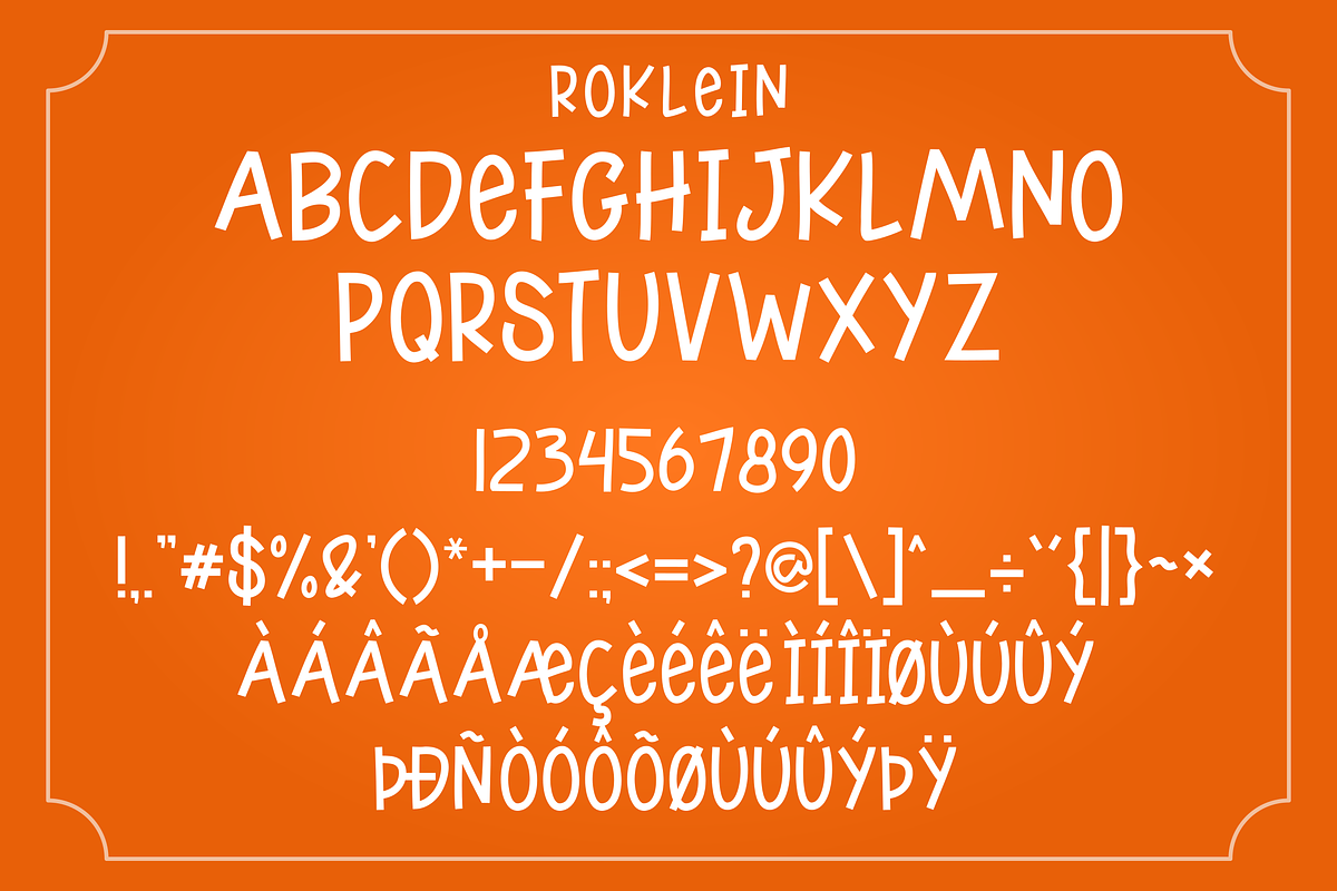 Roklien || Fancy Display Font, a Font by Pandanwangi