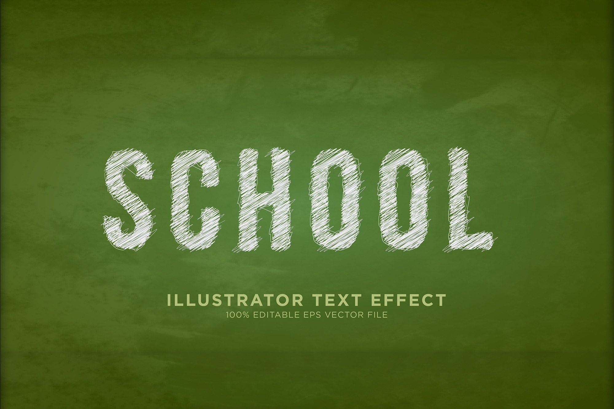 School Text Effect Vector, a Layer Style Add-On by shahsoft