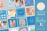 Baby Instagram Post Templates Canva