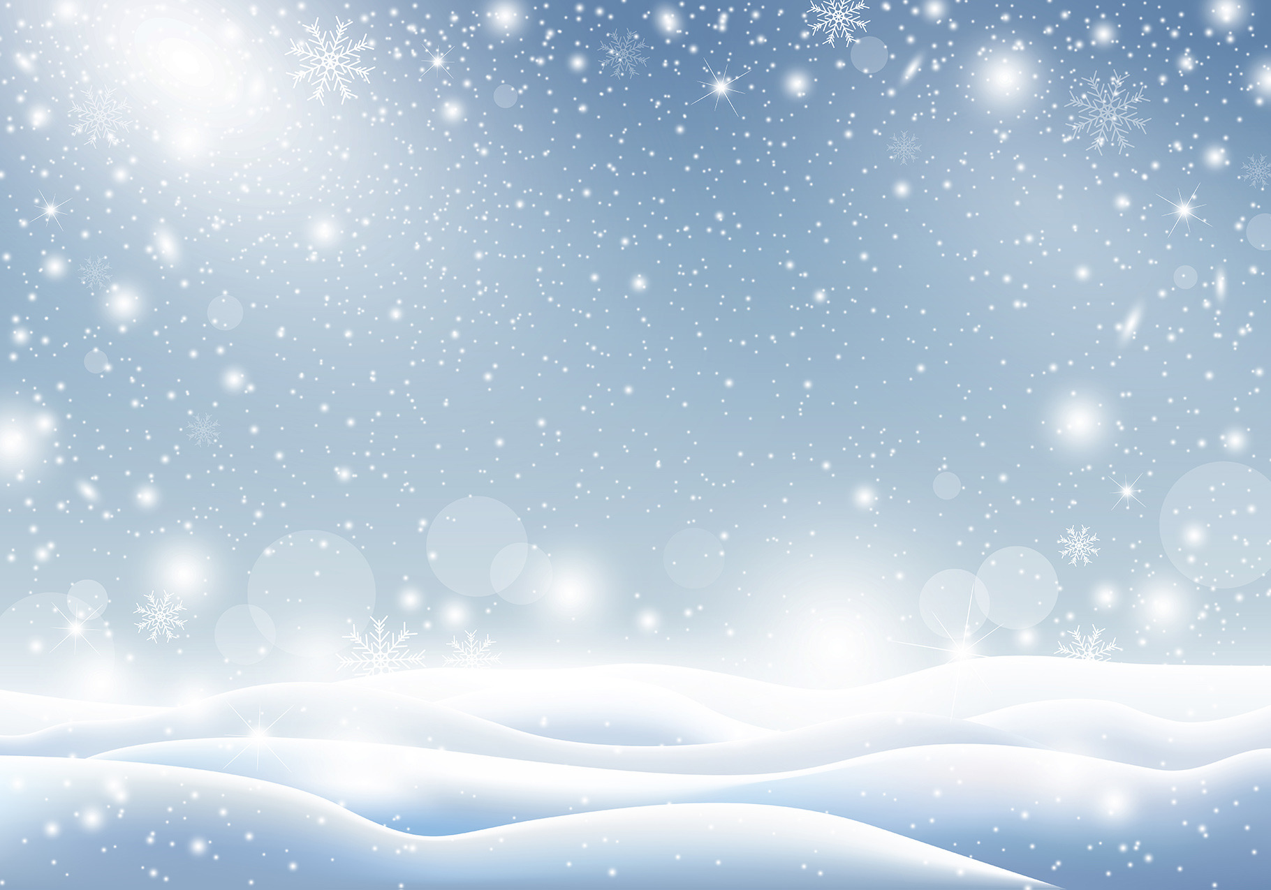 Winter background of falling snow, a Seasonal Illustration by ArtBackground