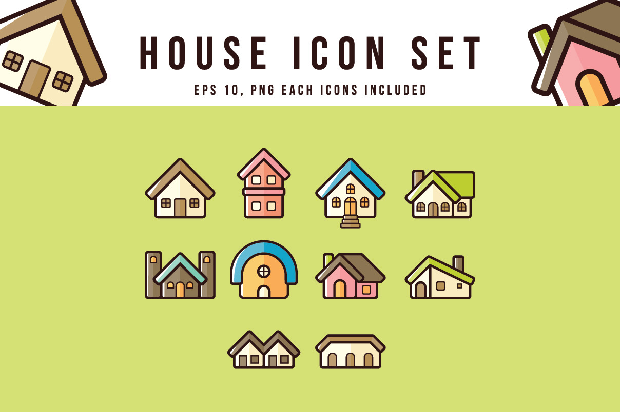 House Icon Set | Icons ~ Creative Market