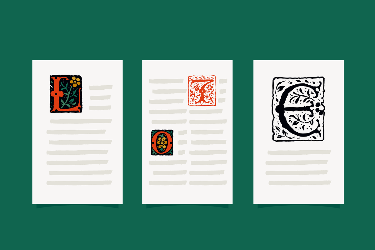 Antoine Medieval drop caps font