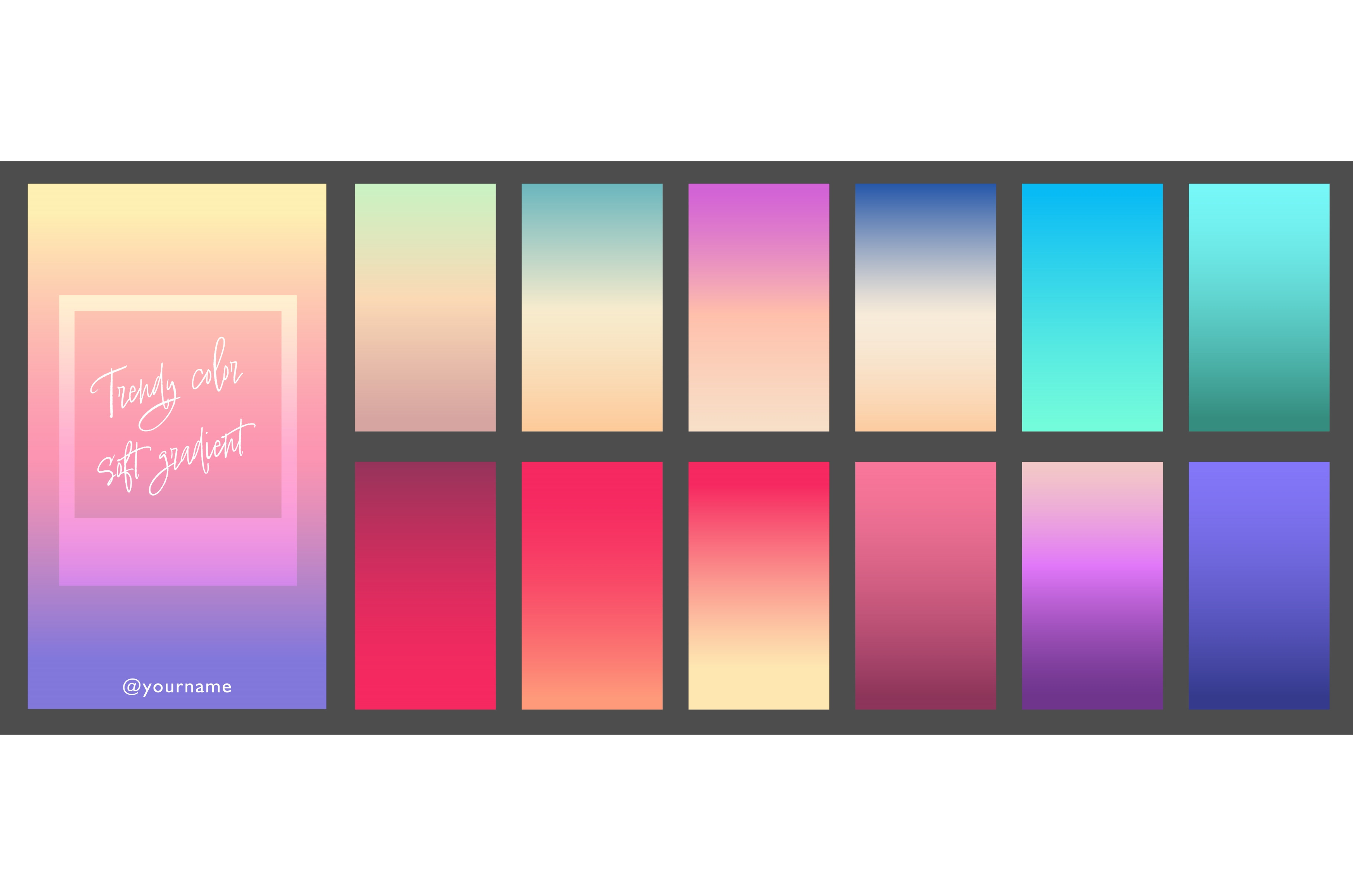 Trendy Soft color gradients, a Texture Graphic by Marinstri