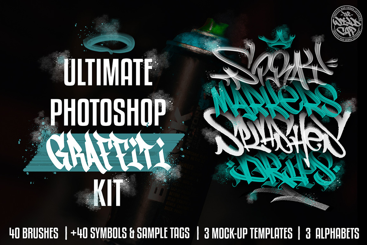 Ultimate Photoshop Graffiti Kit, a Brush Add-On by The Wildcap