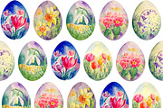 Spring Flower Easter Egg Pattern | Graphic Patterns ~ Creative Market