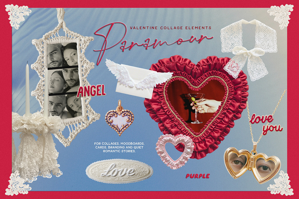 Paramour: Lace Valentine Collage Kit