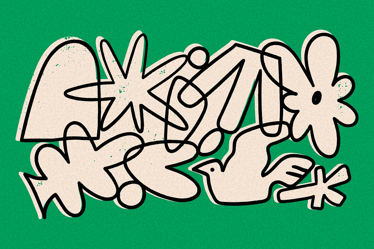 Oodles of doodles, a Pattern Graphic by Twisted Tail
