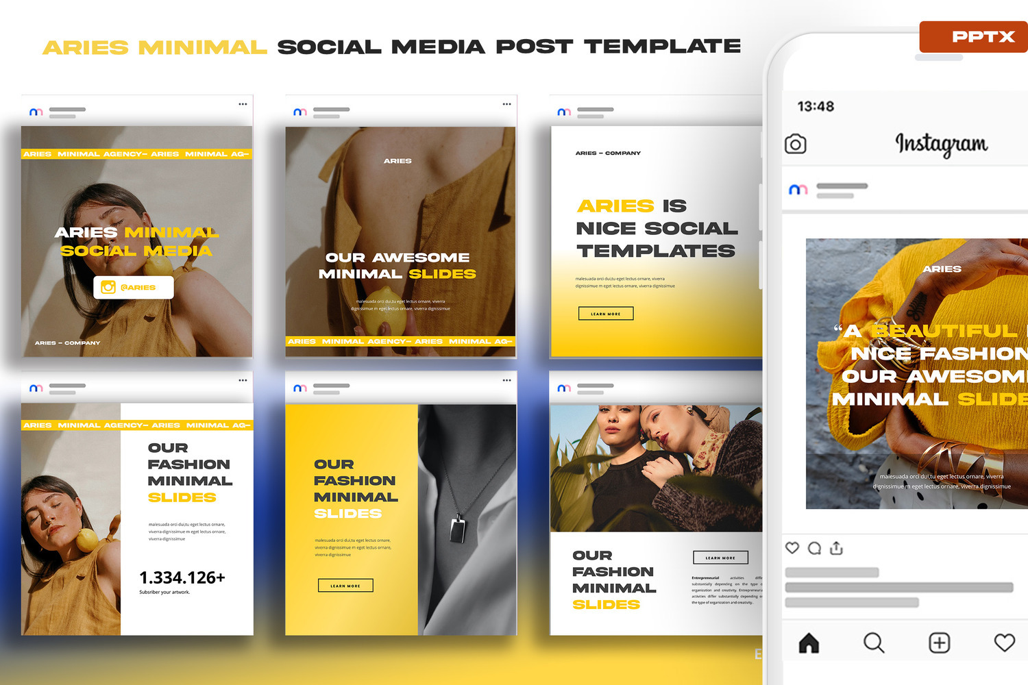 ARIES - Instagram Post Template, a Social Media Template by casanovastudio