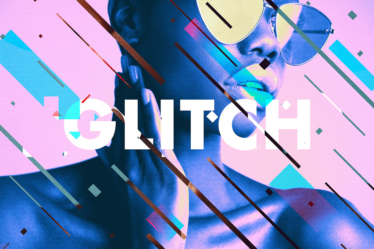 Dynamic Glitch Effect, a Layer Style Add-On by Design Squad