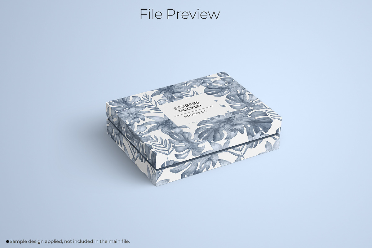 Rigid Shoulder Neck Gift Box Mockup, a Packaging Mockup by Sheikhadesign