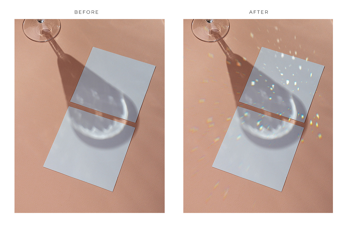 Light photo overlays for photo edit