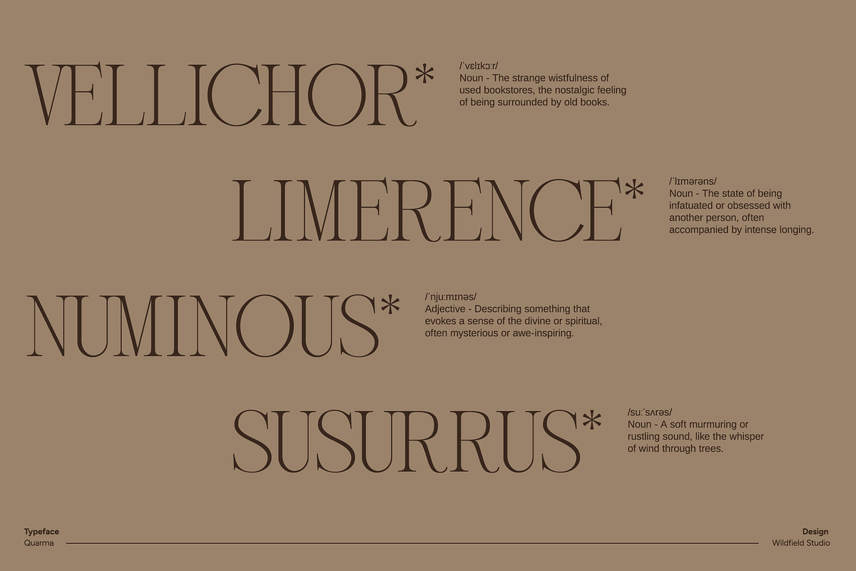 Quarma – Elegant Classy Serif, a Serif Font by Wildfield Studio