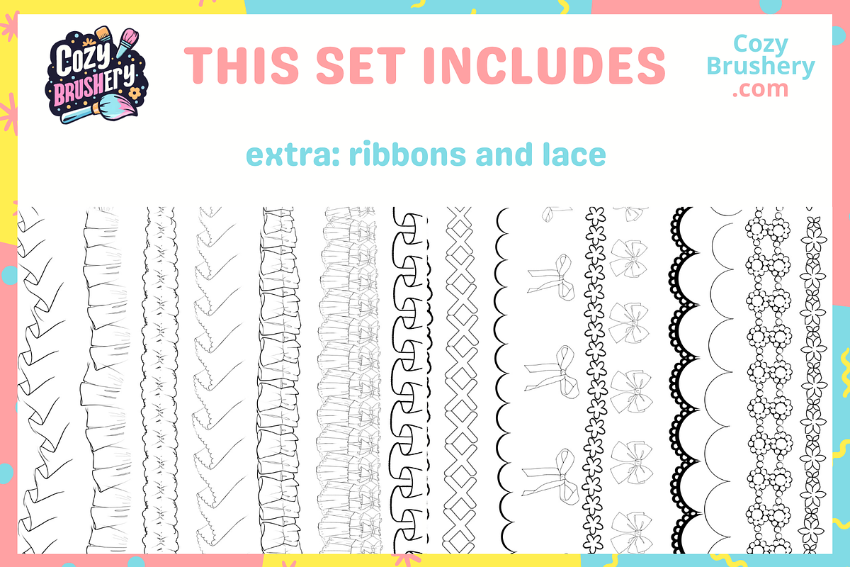 Ultimate Frill Ruffle Brushes, a Brush Add-On by Cozy Brushery