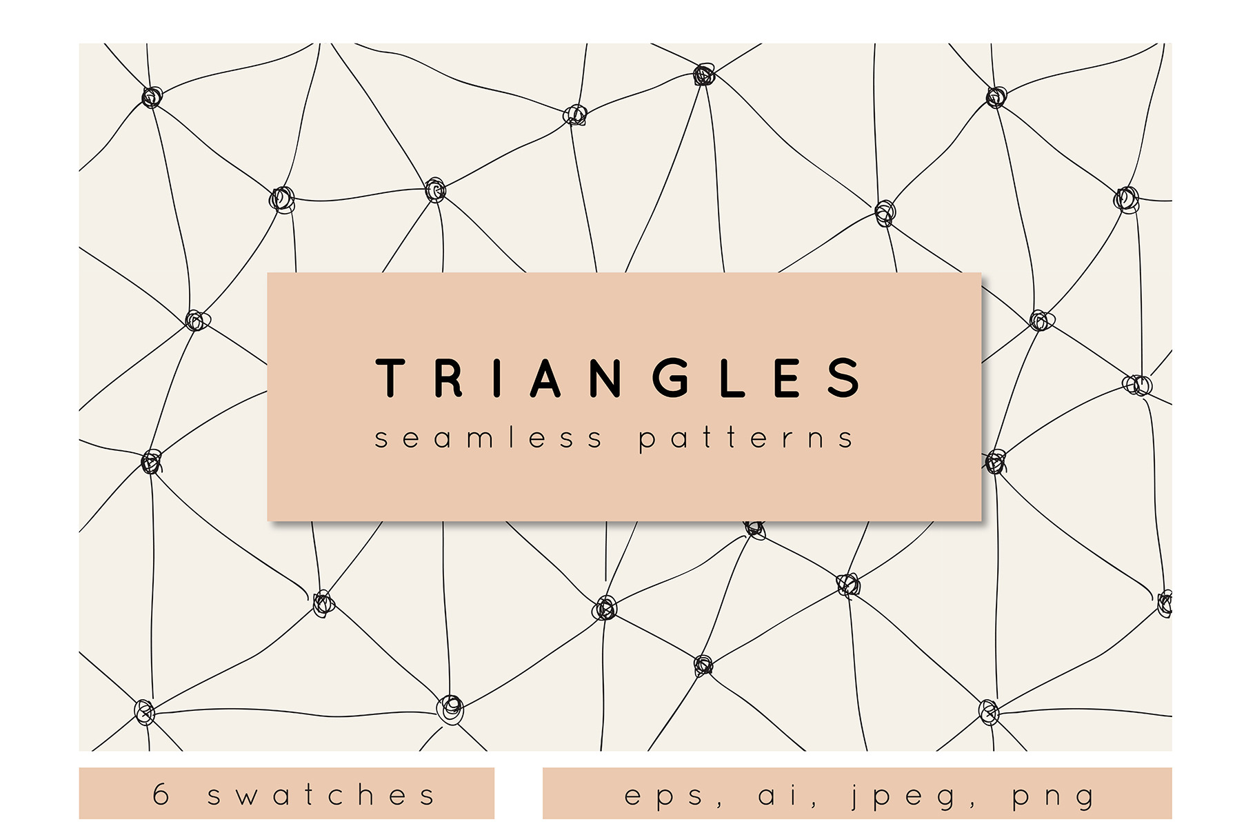 Triangles. Seamless Patterns. Set 1, a Pattern Graphic by Curly_Pat
