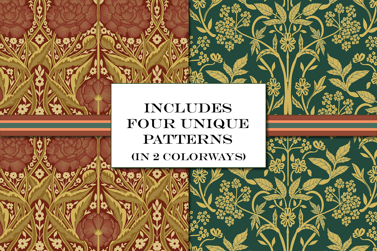 Autumn Boho William Morris Patterns