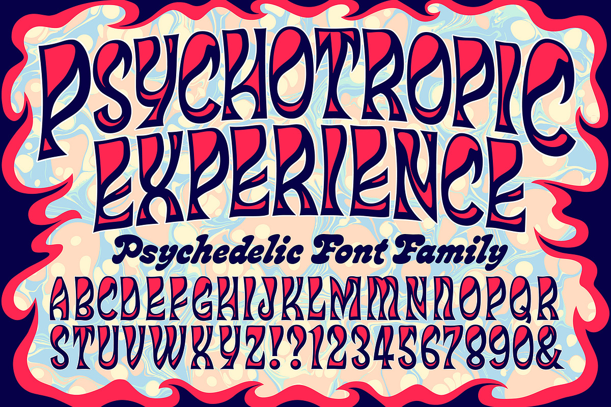 Psychotropic Experience Font Family, a Font by Mysterylab Designs