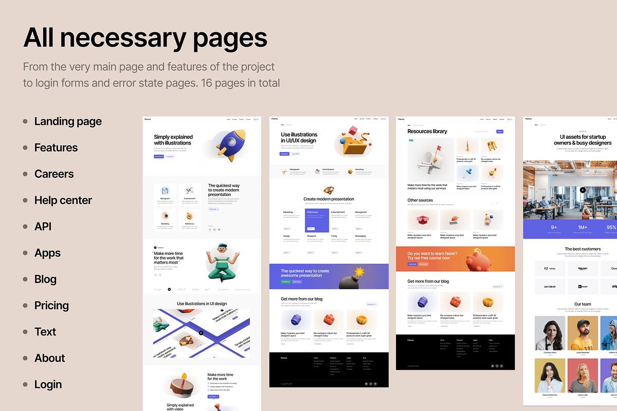 Plasma HTML Template, an UI Kit Template by Craftwork | Creative Market