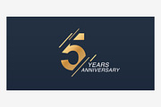 5 years anniversary vector icon, a Work Illustration by Darth Vector