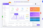 Job Portal Admin Dashboard UI Kit, an App Template by 3djagan