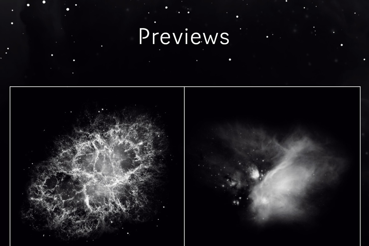 Nebula Photoshop Brushes, a Brush Add-On by Freezerondigital
