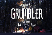 Grumbler font + logo elements set, a Font by Oldy
