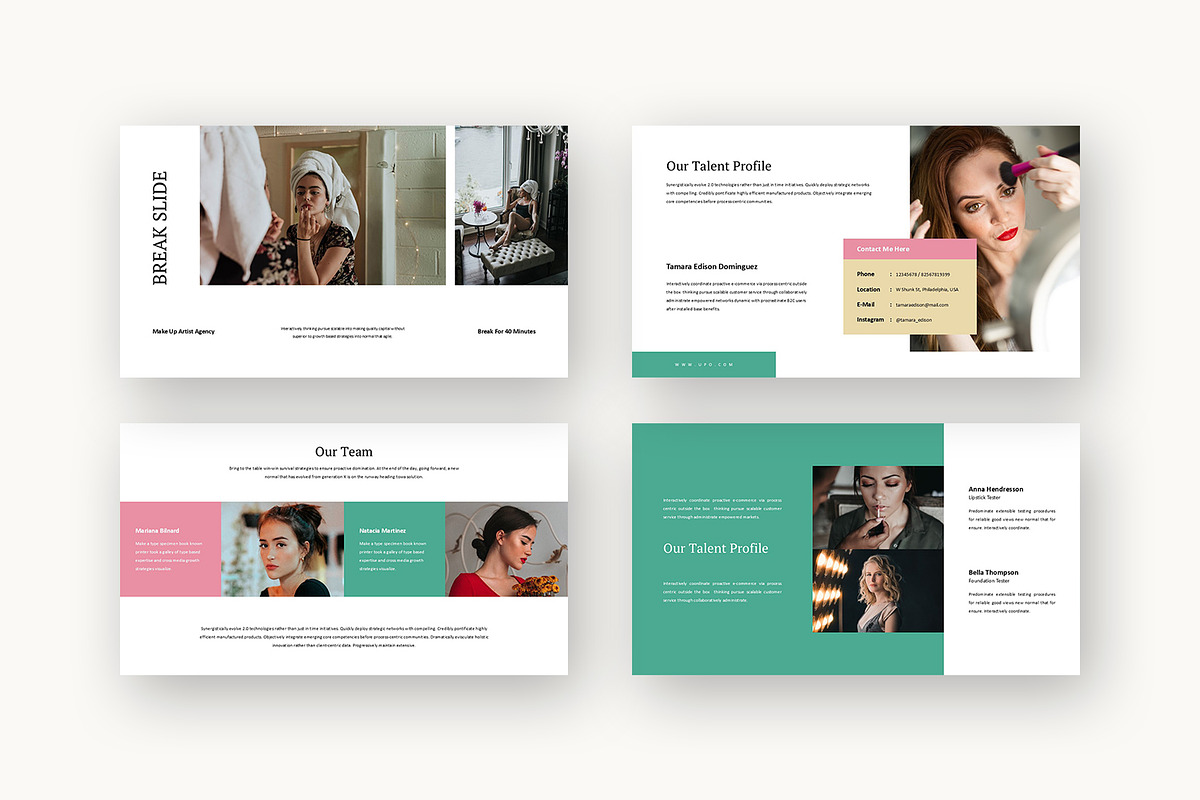 Upo : MUA Profile Google Slides