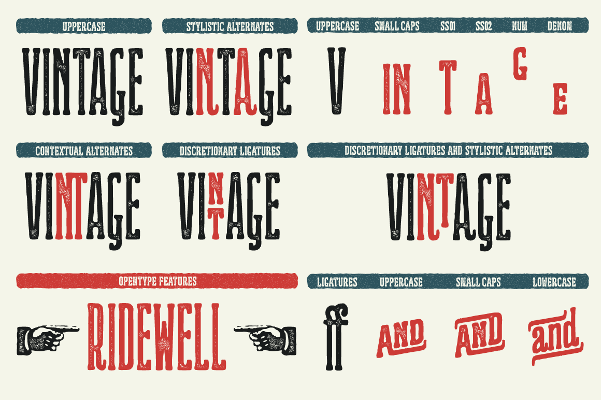 Ridewell Typeface, a Slab Serif Font by Kostas Bartsokas