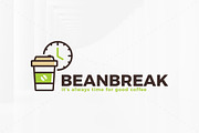 Bean Break Logo Template, a Branding & Logo Template by LOGOMAGINE