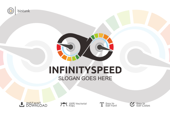 InfinitySpeed V2 Logo, a Branding & Logo Template by Bintank Studio