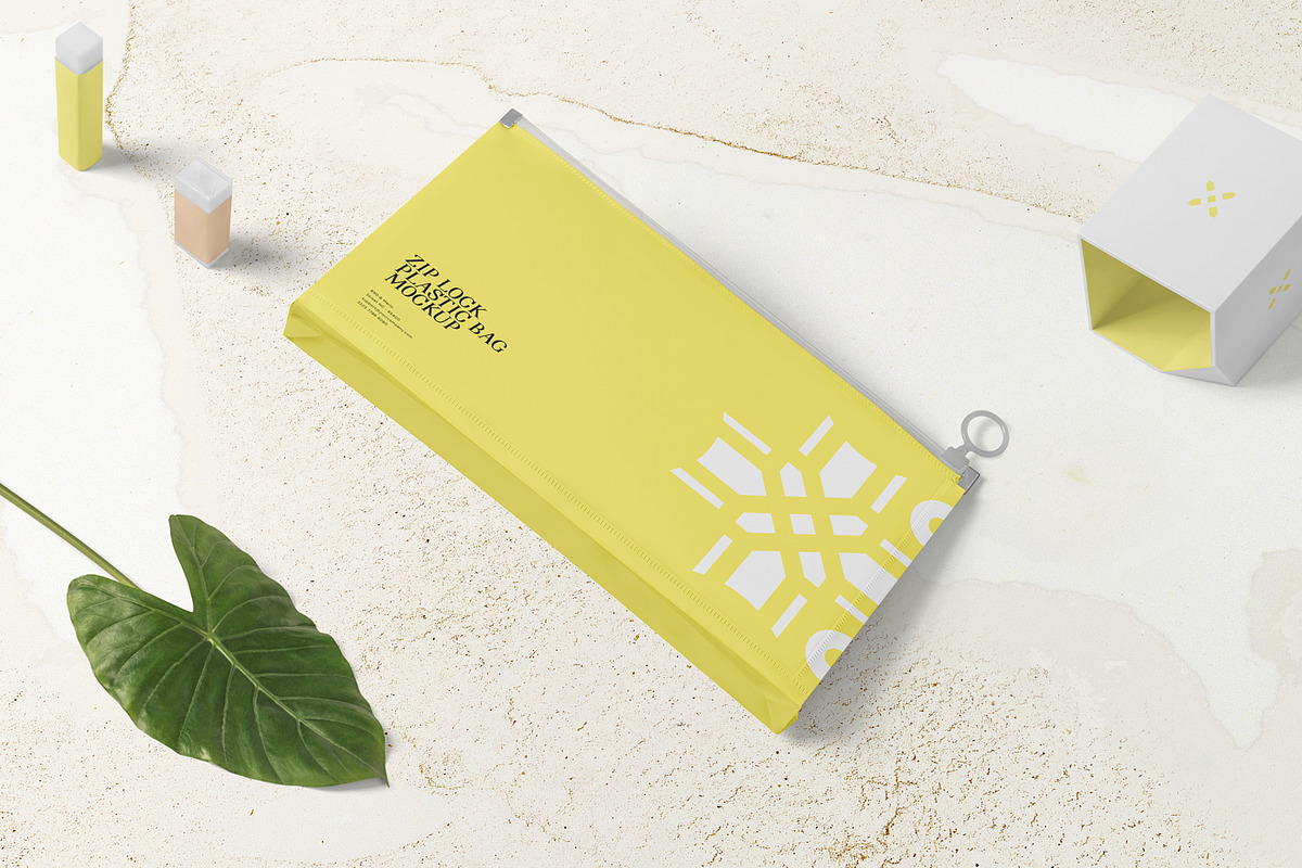 Zip Lock Plastic Bag Mockups, a Packaging Mockup by PixelVoyager