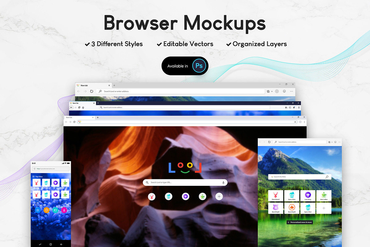 Browser Mockups, an iPad Mockup by VictorThemes