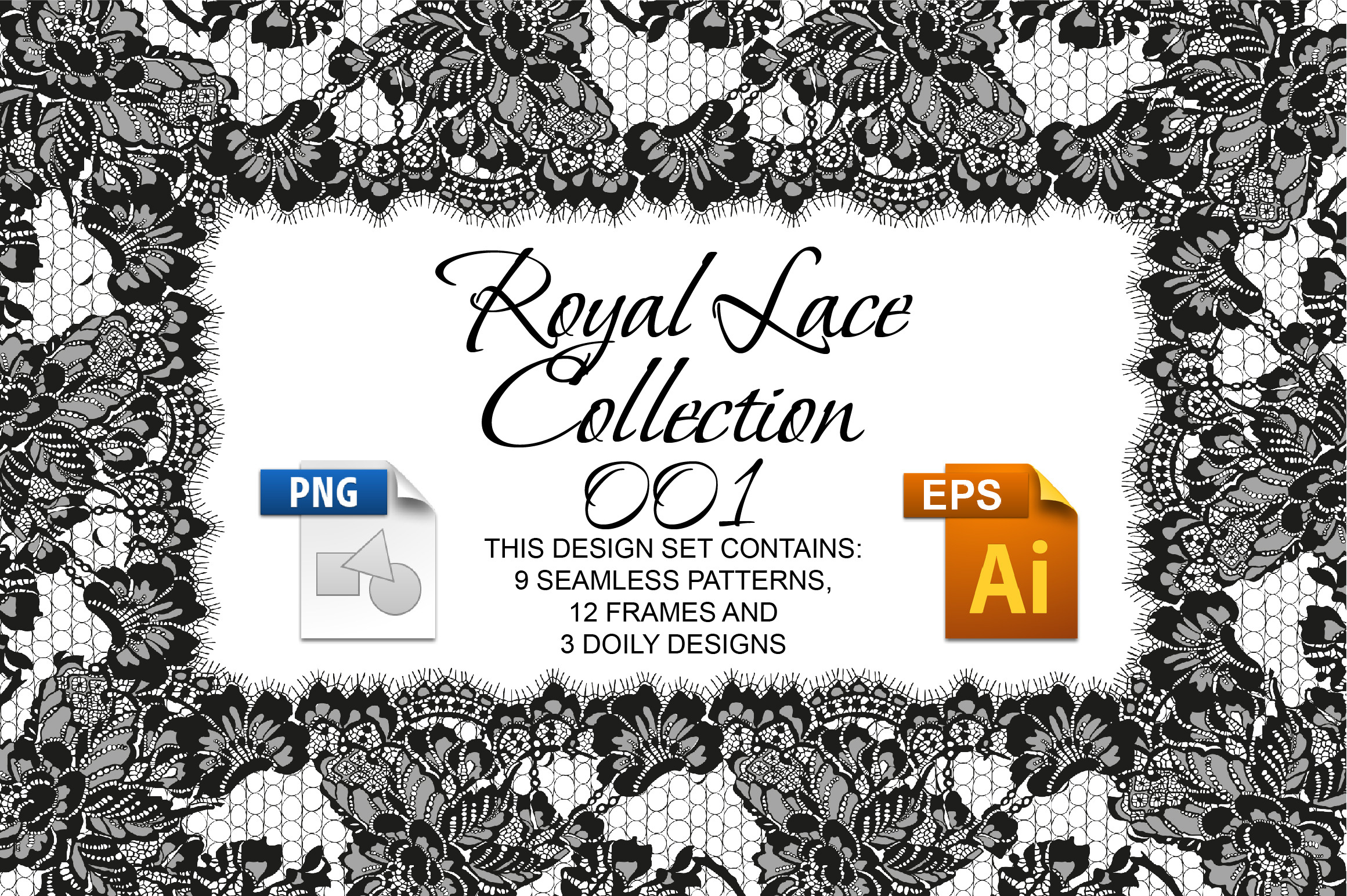 Royal Lace Collection 001, a Texture Graphic by Simple Design