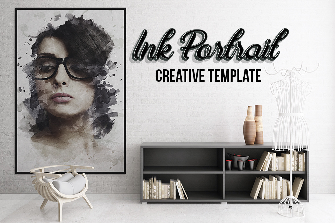 Ink Portrait - Creative Template, an Action Add-On by Creative Supplies Co.