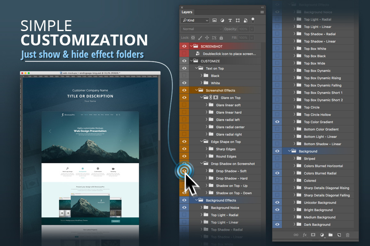 Long Website Mockup for Presentation, a Device Mockup by FEINGOLD