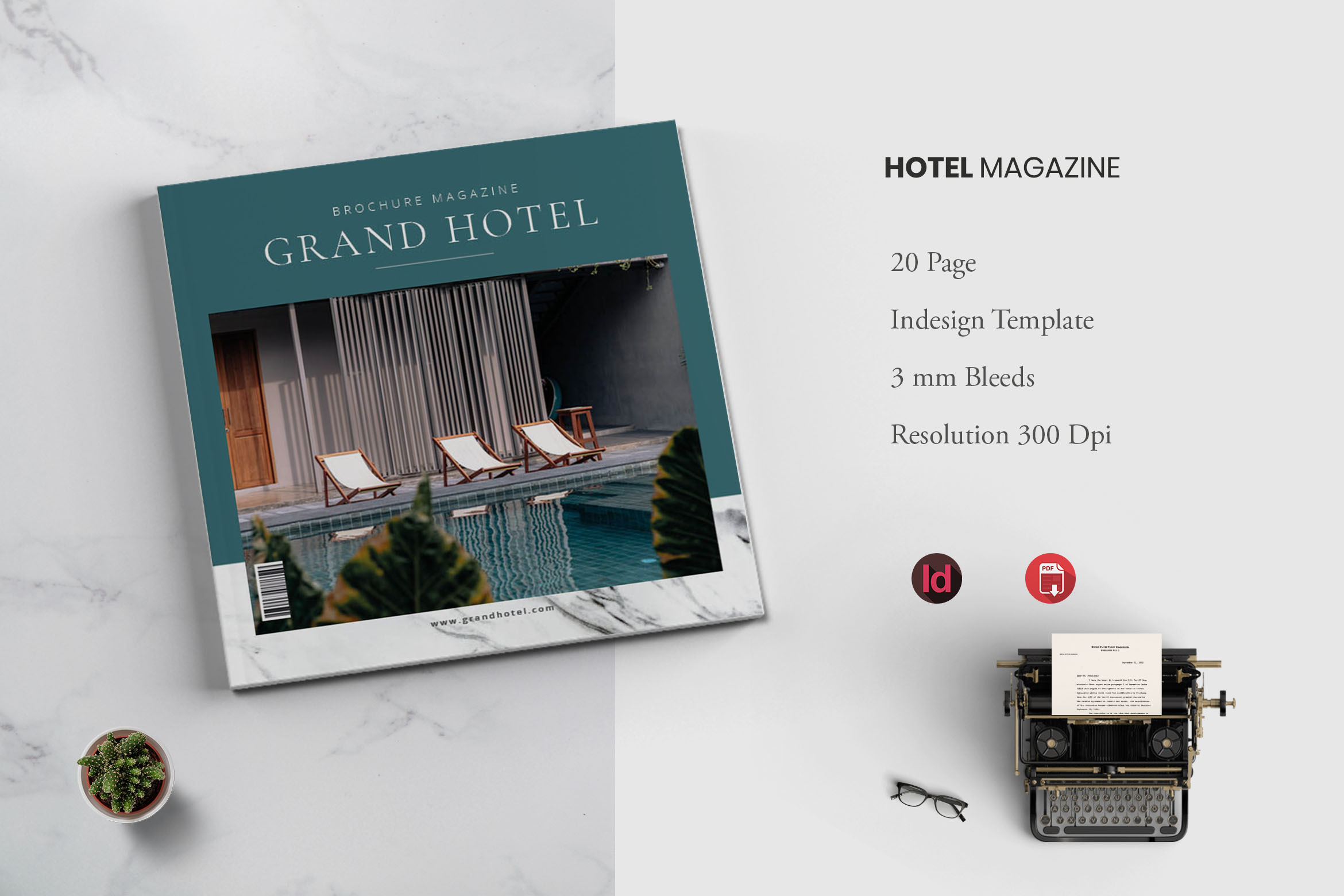 Hotel Brochure, a Magazine Template by AQR Studio